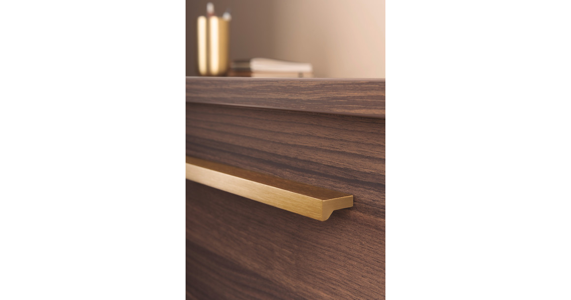 Fogantyú Viefe ANGLE 96-128-160mm, alumínium, csiszolt sötét sárgaréz ...